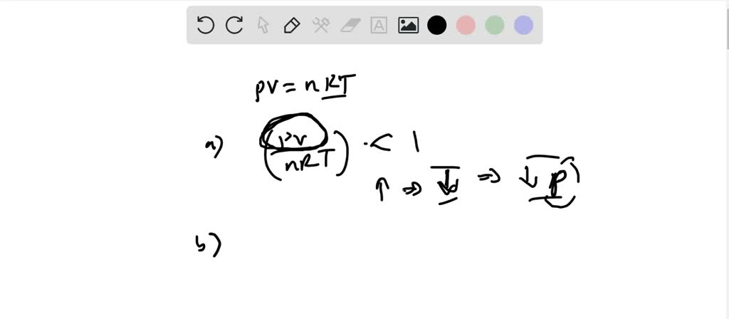 SOLVED:(a) The volume of the gas particles themselves most affect the ...