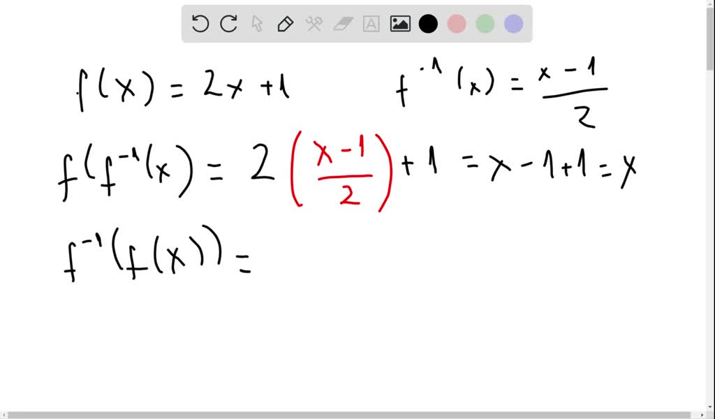  SOLVED Verify That The Function F 1 x Is The Inverse Of F x By