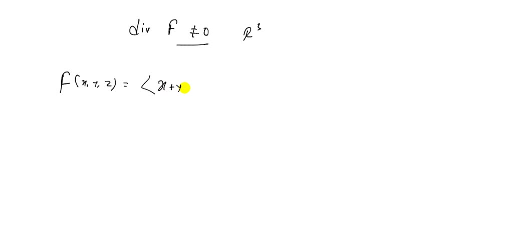 SOLVED:Give an example of a field with negative divergence at the origin.