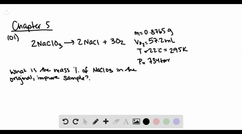 Sodium chlorate, NaClO3, decomposes when heated to yield sodium ...