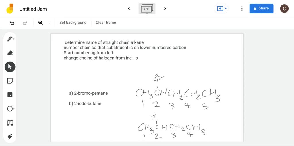 SOLVED:Write the name of the organic compounds pictured below. SOLVED:Write the name of the organic compounds pictured below.