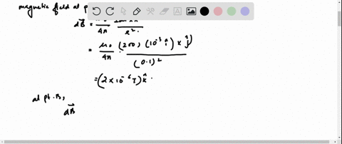 SOLVED:A straight wire carries a 10.0 -A current