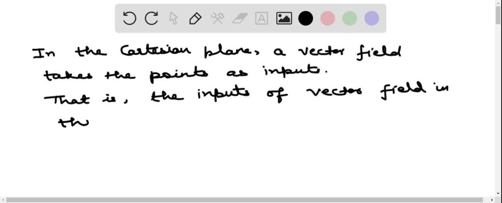 What are the inputs of a vector field in the Cartesian plane? | Numerade