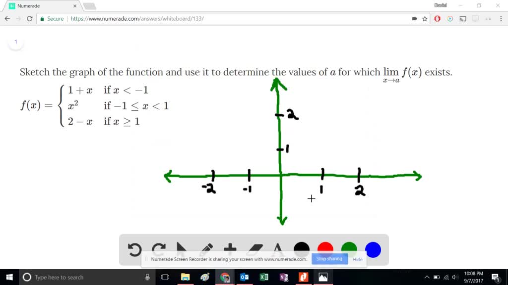 SOLVED: Sketch the graph of the function and use it to determine the ...