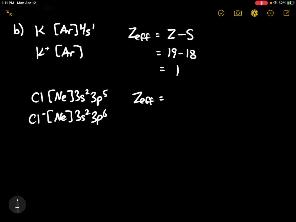 SOLVED Detailed Calculations Show That The Value Of Z text Eff