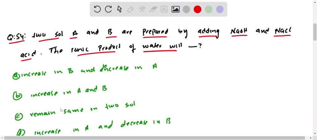 Two solutions A and B are prepared by adding NaOH and HCl acid into ...