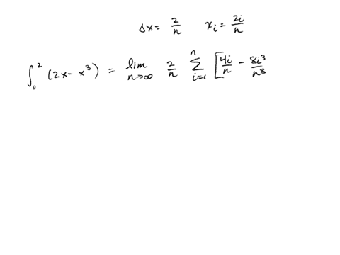 SOLVED:Express the integral as a limit of Riemann sums using right ...