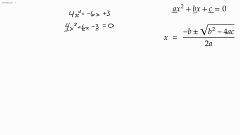 SOLVED:Evaluate the discriminant for each equation. Then use it to ...