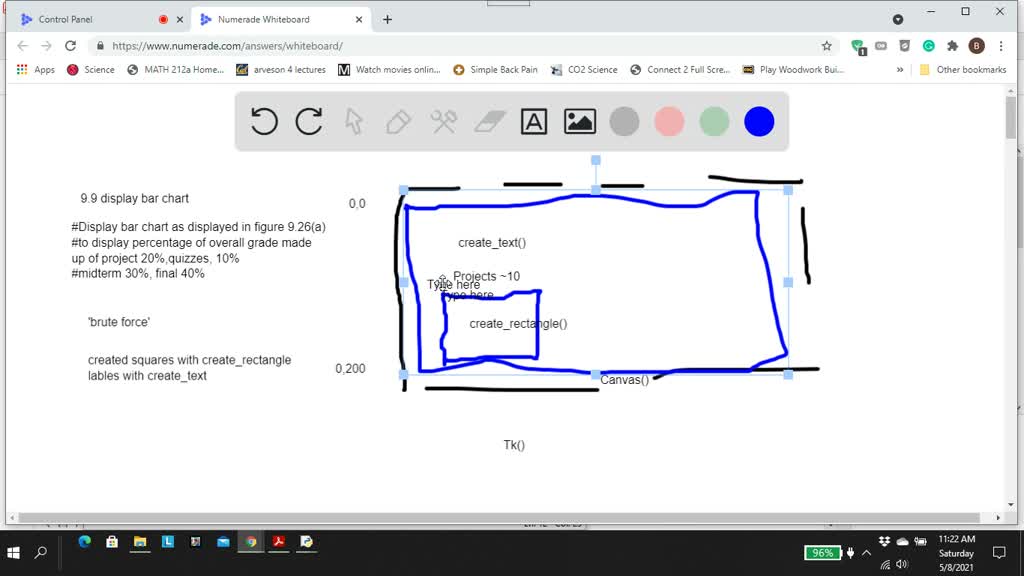 SOLVED:Write a program to display a bar chart in any selected area of a ...