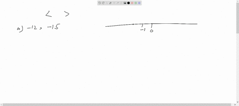 SOLVED:Place the appropriate symbol between each of the following pairs ...