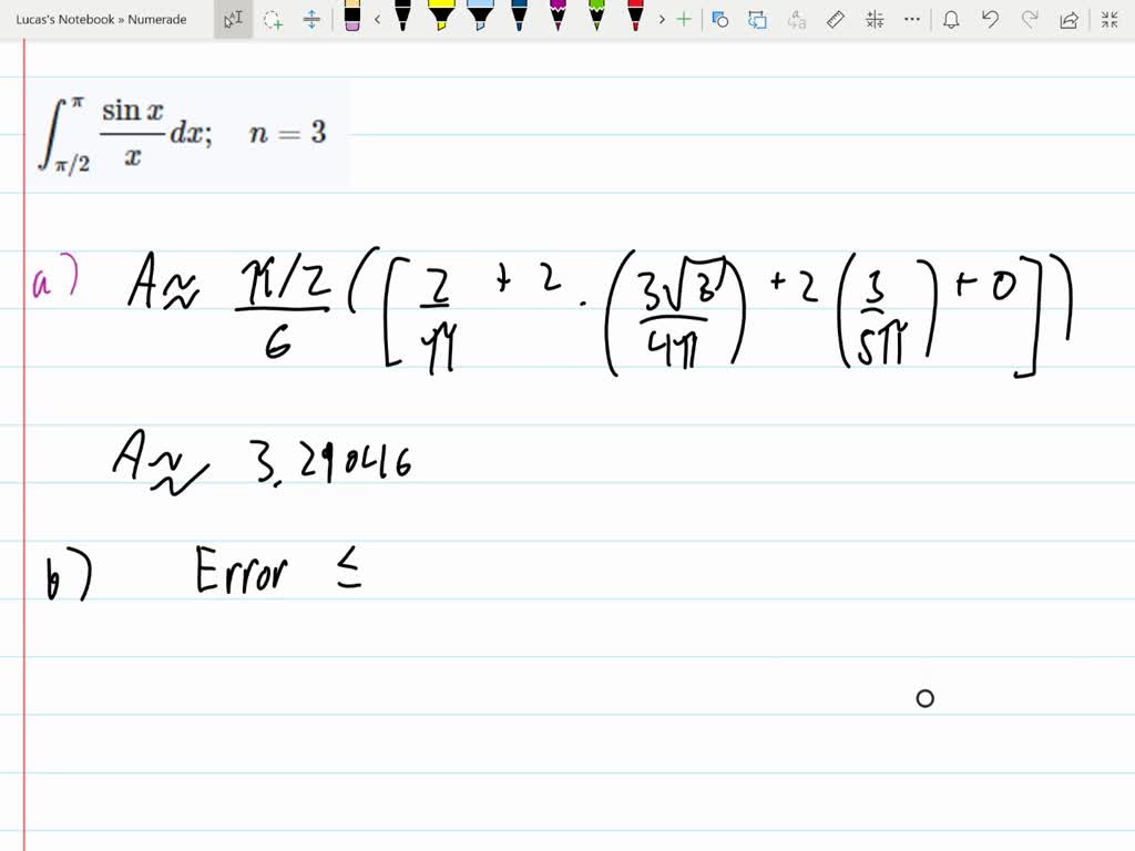 SOLVED: (a) Use the Trapezoidal Rule to approximate each integral. (b) Estimate the error in ...