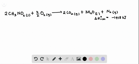 ⏩SOLVED:Nitromethane (CH3NO2) burns in air to produce significant ...