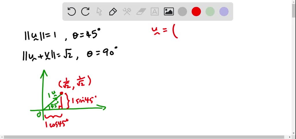 SOLVED:Find the component form of v given the magnitudes of \mathbf{u ...