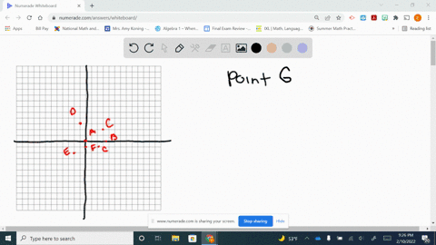 SOLVED:Find the x - and y -coordinates of each labeled point. See ...