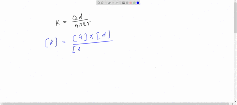 SOLVED:Dimensional formula for thermal conductivity (k) is.. (a) M^2 L ...