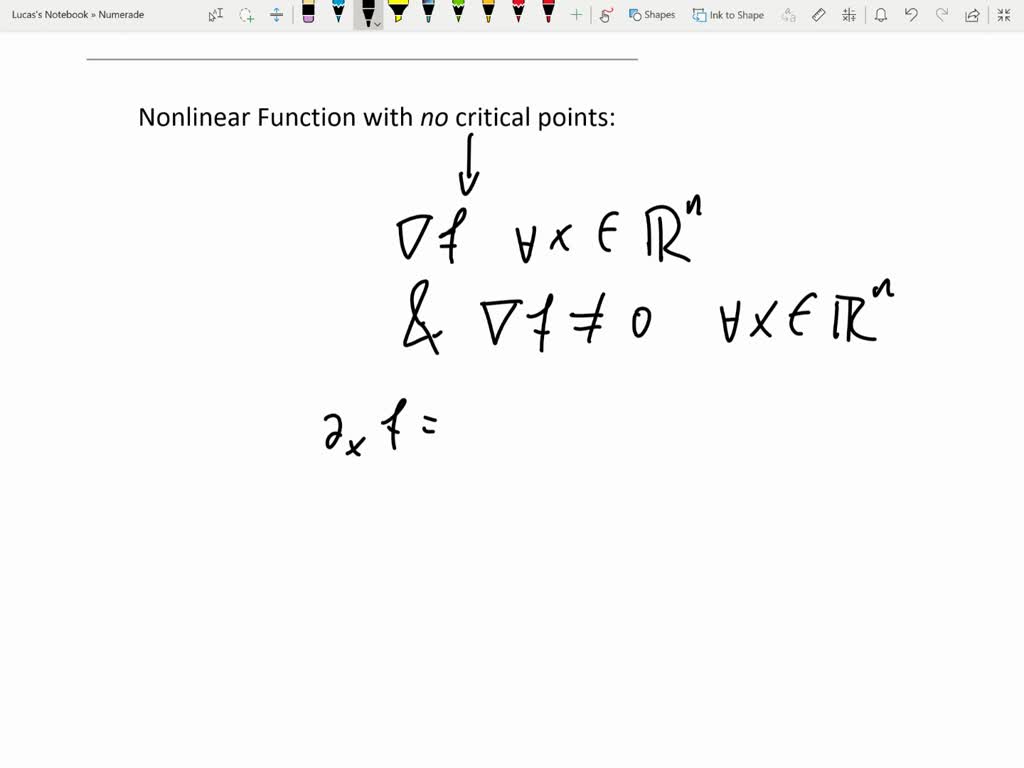 ⏩SOLVED:Give an example of: A nonlinear function having no critical ...
