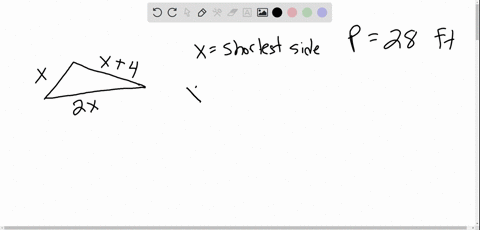 ⏩SOLVED:Solve each problem. The medium side of a triangle is 4 ft ...