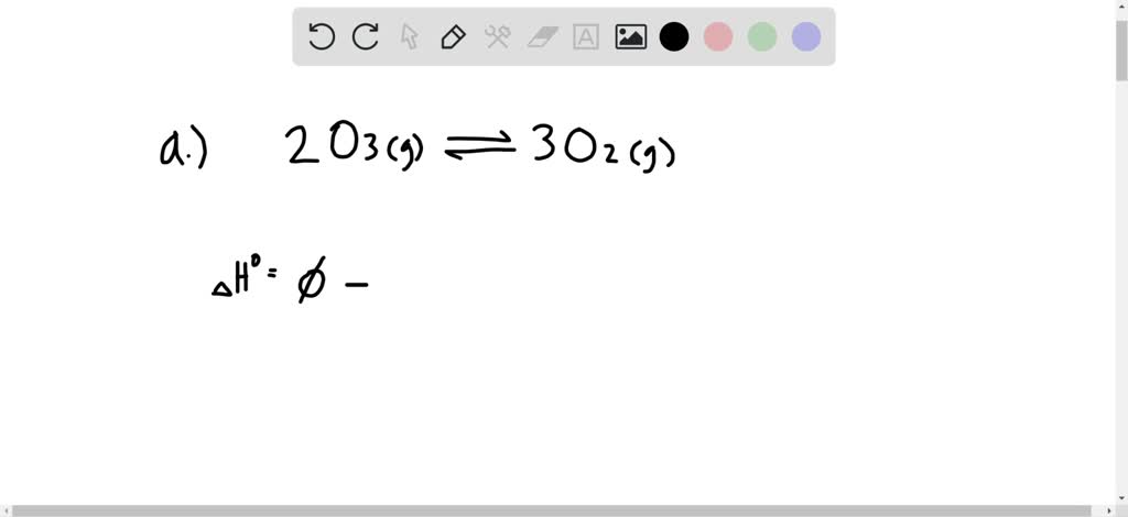 SOLVED:The following diagrams show an equilibrium mixture of O2 and O3 ...