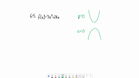 SOLVED:Determine, without graphing, whether the given quadratic function has a maximum value or ...