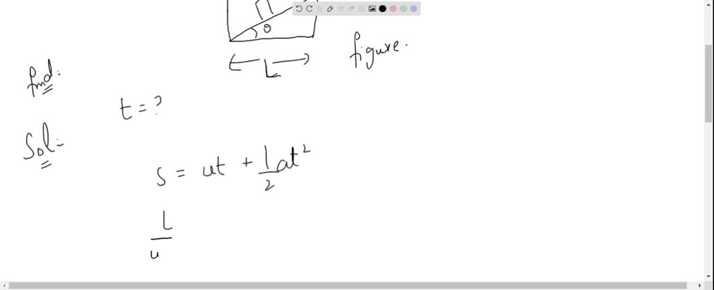 SOLVED:A particle slides down a smooth inclined plane of elevation θfixed in an elevator going ...