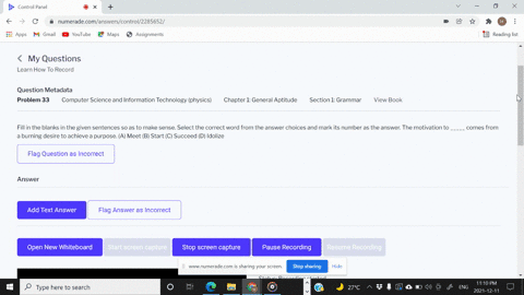 SOLVED:Fill in the blanks in the given sentences so as to make sense ...