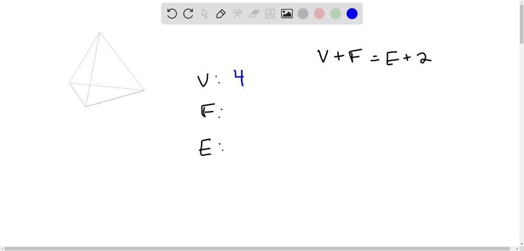SOLVED:For a regular tetrahedron, find the number of faces, vertices, and edges in the ...