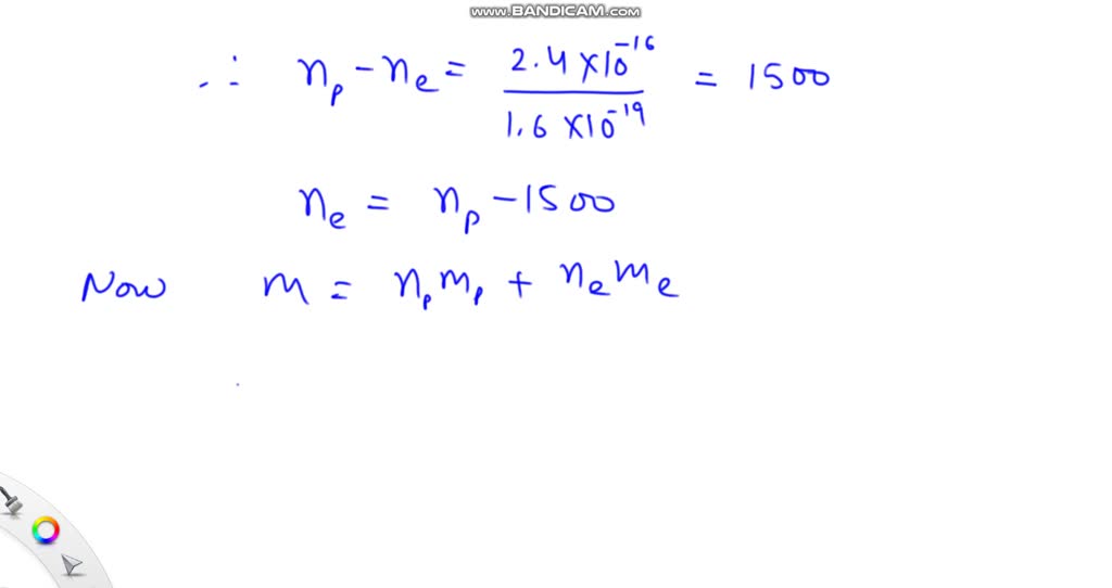 SOLVED:A system consisting solely of electrons and protons has a total electric charge of 2.4 × ...
