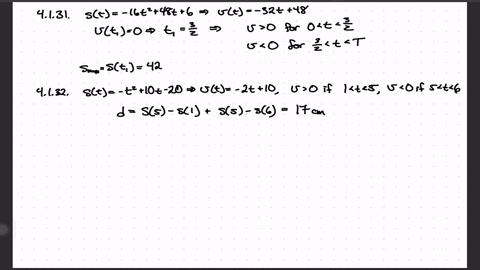 SOLVED:A particle moves on a horizontal line according to the position function s(t)=-t^2+10 t ...