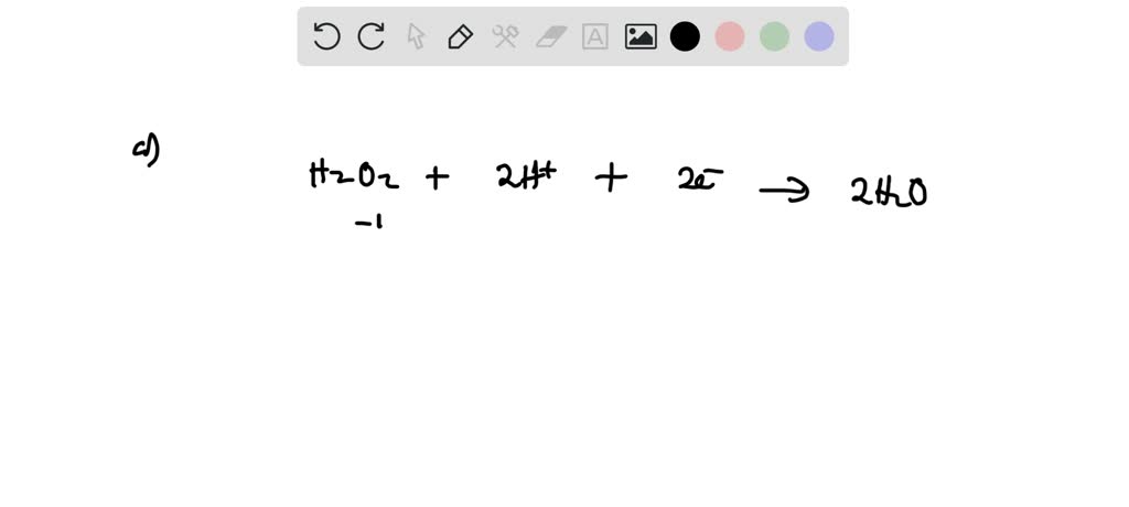 SOLVED:The oxidation of hydrogen peroxide by permanganate occurs ...