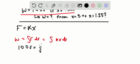 SOLVED:Calculating work for different springs Calculate the work ...