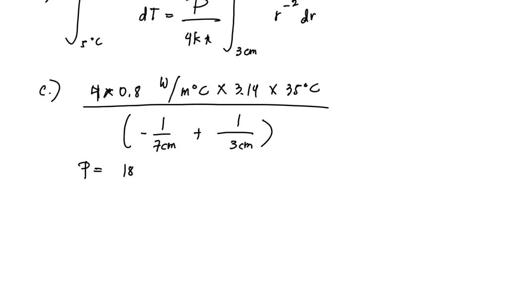 SOLVED:A spherical particle of radius r1 experiences uniform thermal generation at a rate of q̇ ...
