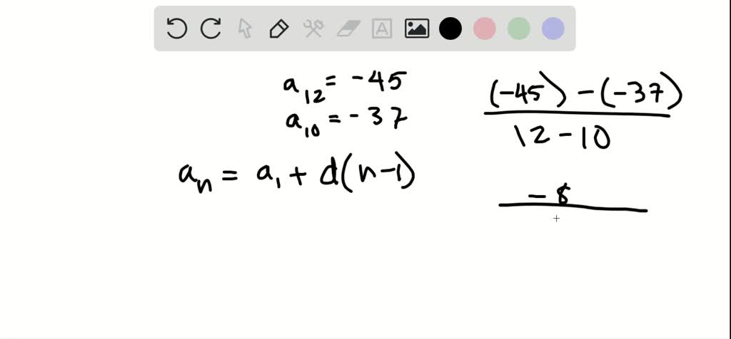 Find The Specified Term Of The Arithmetic Sequenc 