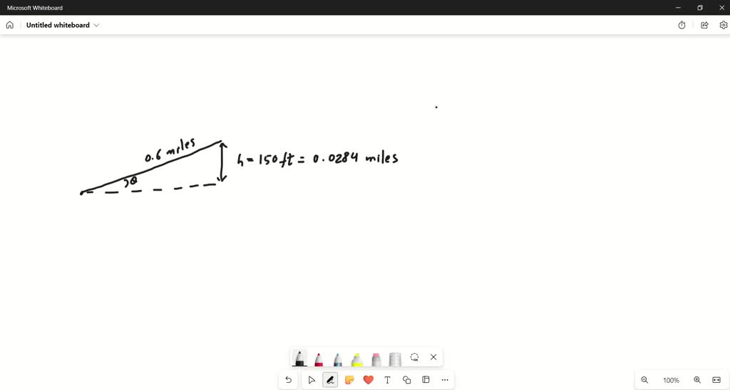 Suppose you drive 0.6 miles on a road so that the vertical distance ...