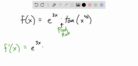 Find f^'(x) if f(x) equals the given expression. e^-3 x cos3 x | Numerade