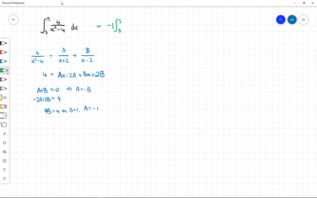 SOLVED Area Find The Area Under The Graph Of Y 4 x 2 4 From X 3 To