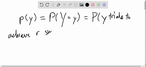 ⏩SOLVED:The PMF for the number of failures before the r th success ...