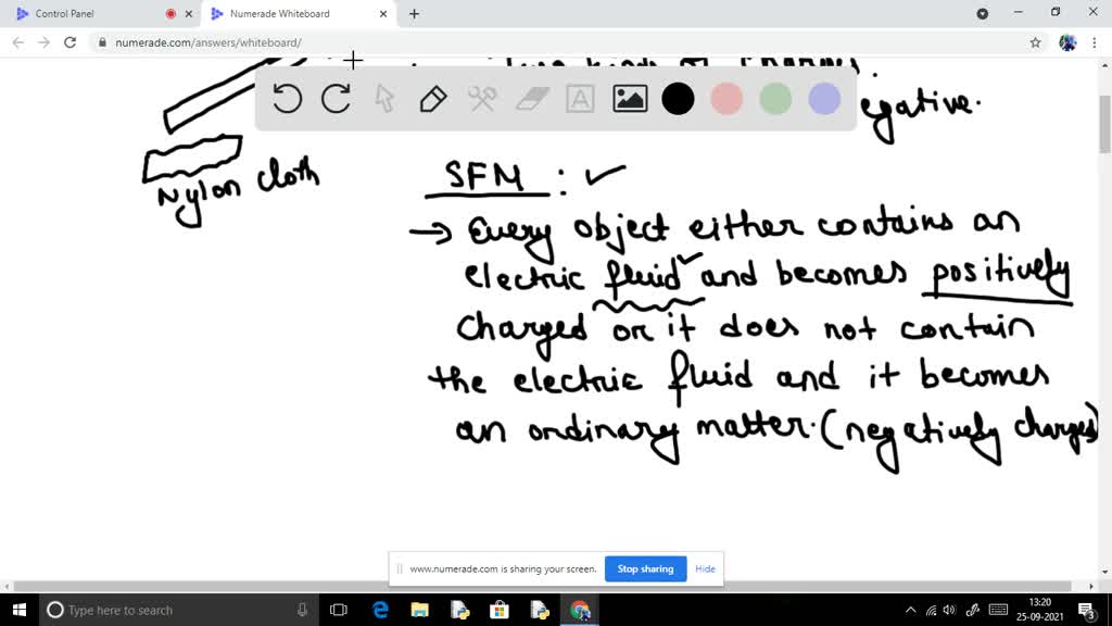SOLVED:Describe how Benjamin Franklin's single-fluid model can explain ...