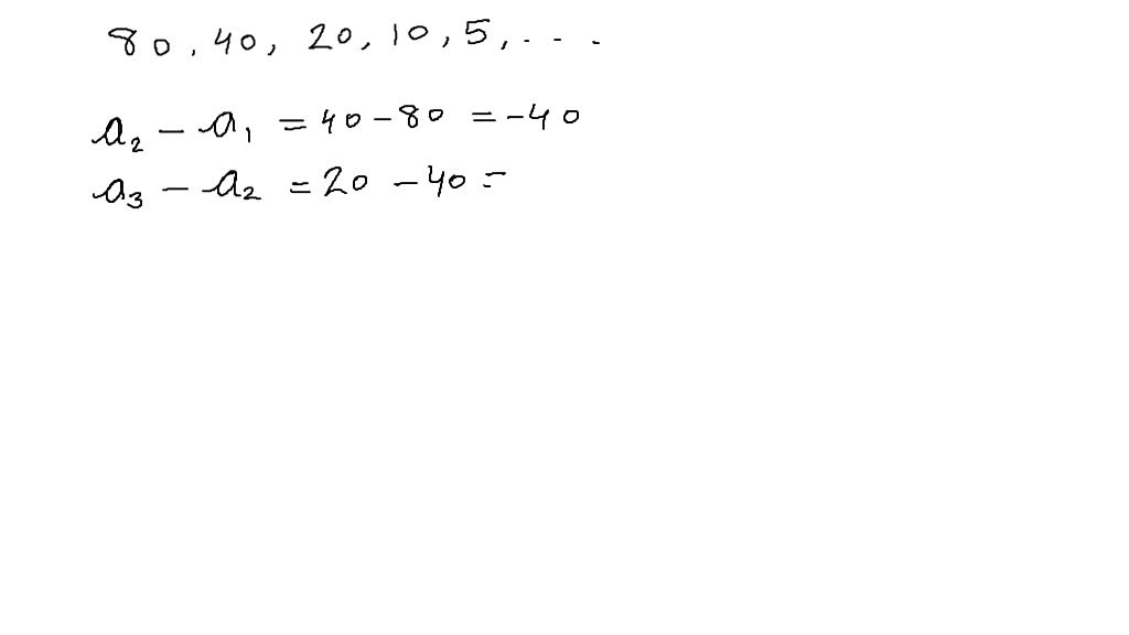 SOLVED:Determining Whether a Sequence Is Arithmetic In Exercises 5 - 12 , determine whether the ...