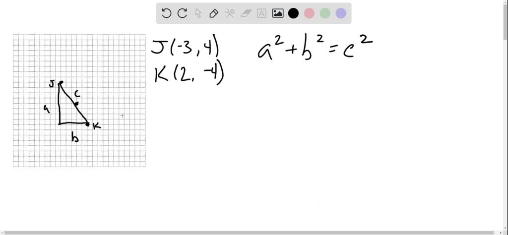 SOLVED:Use the Pythagorean Theorem to find the distance between each ...