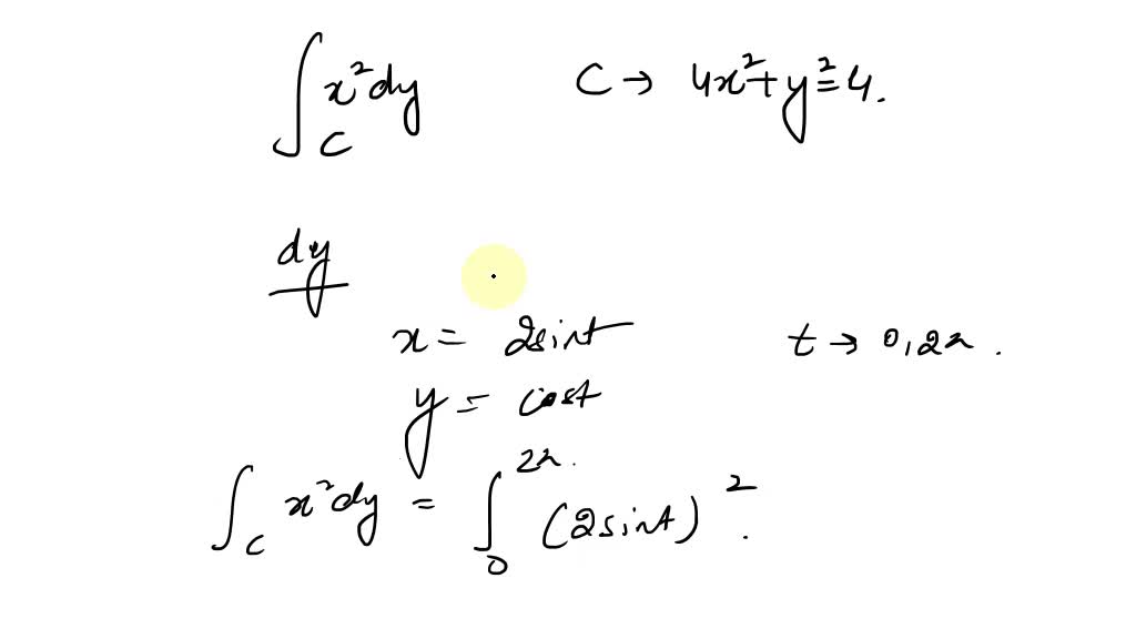 X2 Y2 Evalaute Jc Cyds Where C Is The Portion Of The SolvedLib