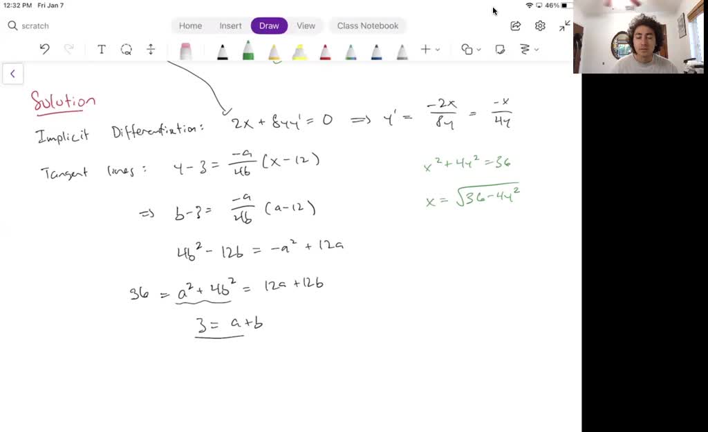 SOLVED:Find equations of both the tangent lines to the ellipse x^2+4 y ... SOLVED:Find equations of both the tangent lines to the ellipse x^2+4 y ...