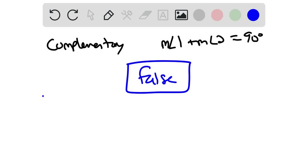 SOLVED:Determine whether each conjecture is true or false. Give a counterexample for any false ...