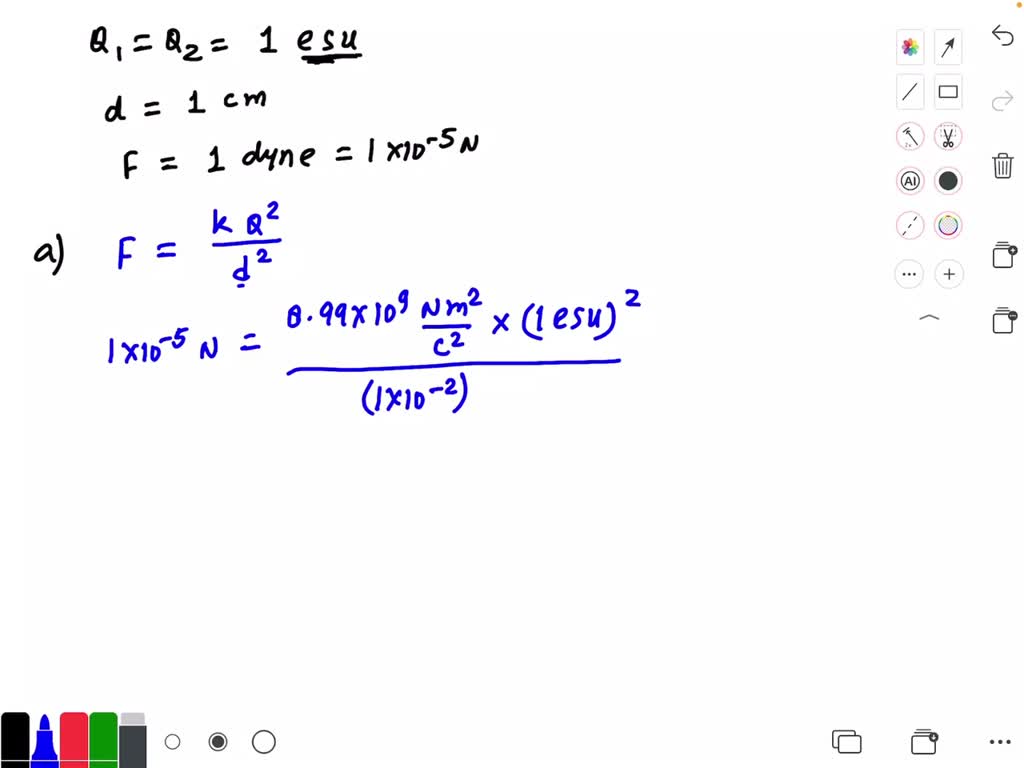 SOLVED In The Centimeter gram second cgs System Of Units A SOLVED In The Centimeter gram second cgs System Of Units A