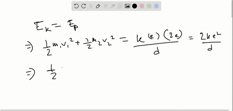 SOLVED: A proton and an alpha particle (q=+2 e, m=4 u) are fired directly toward each other from ...