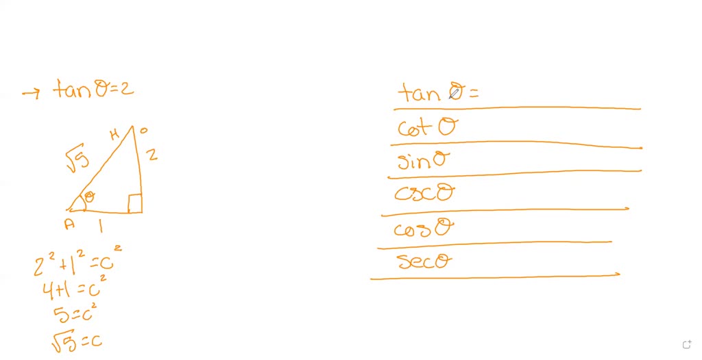 SOLVED:In Exercises 109-112, sketch a right triangle corresponding to the trigonometric function ...