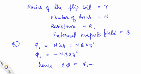SOLVED:A flip coil is a device used to measure a magnetic field. A coil ...