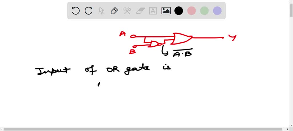 SOLVED:What is the output of the combination of the gates shown in the ...