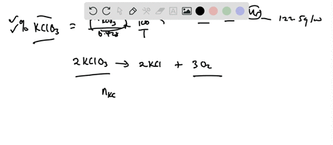 SOLVED: A 0.428 -gram sample of a mixture of KCl(s) and KClO3(s) is ...
