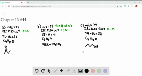 SOLVED:Propose possible structures consistent with each set of data. Assume each compound has an ...