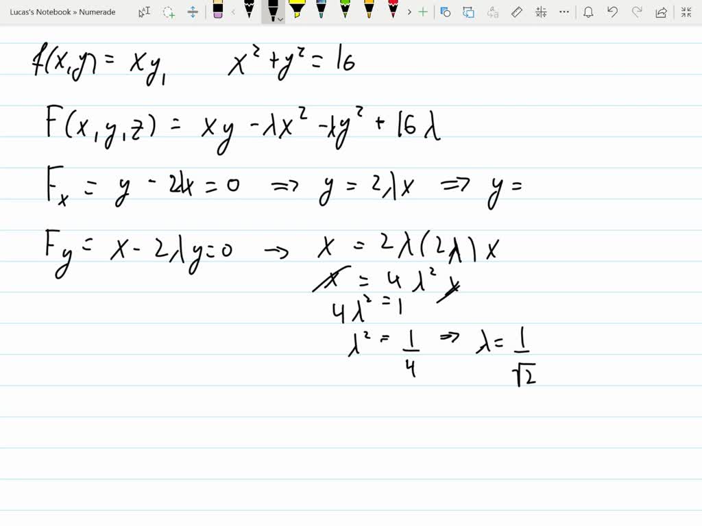 SOLVED:Use the method of Lagrange multipliers to optimize the function ... SOLVED:Use the method of Lagrange multipliers to optimize the function ...